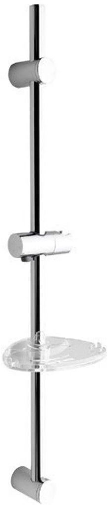 Sapho - Sprchová tyč 81 cm s držákem a mýdlenkou, chrom 1206-06