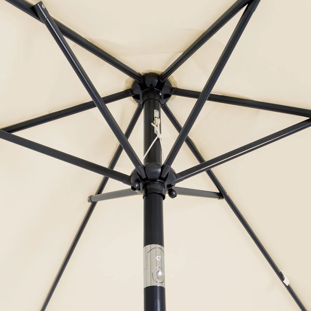 Slunečník béžový průměr 200 cm 102548