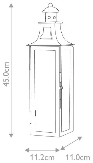 Elstead STOW - Venkovní nástěnné svítidlo STOW 1xE14/60W/230V IP44