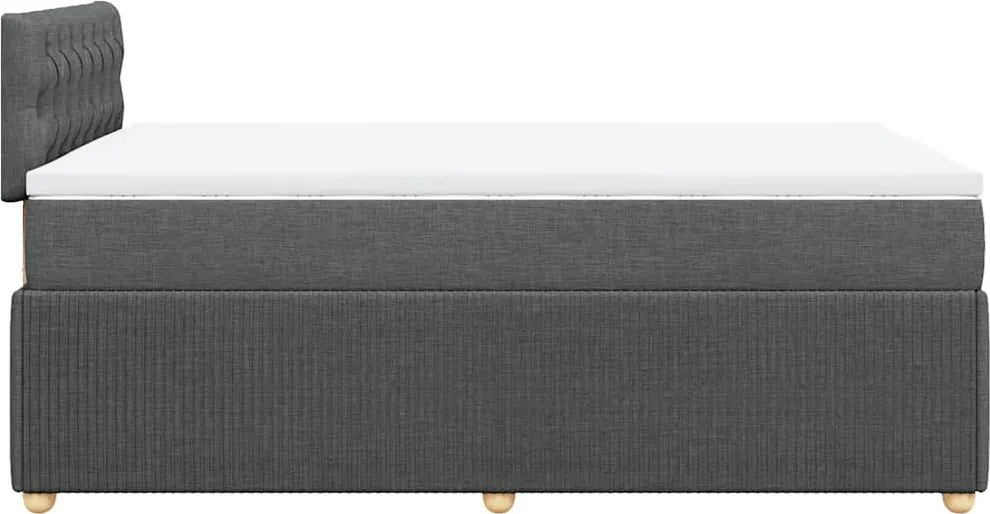 Box spring postel s matrací tmavě šedá 120x190 cm textil 3289703