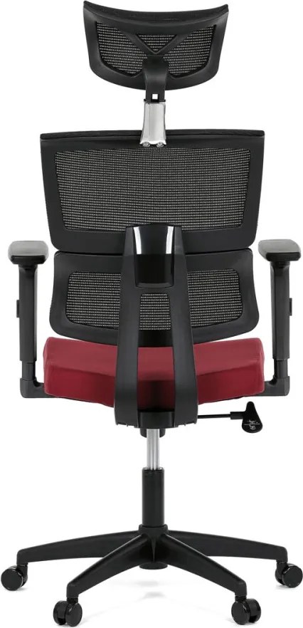 Kancelářská židle KA-B1025 BOR, houpací mechanismus, červená síťovina (63 x 68) cm