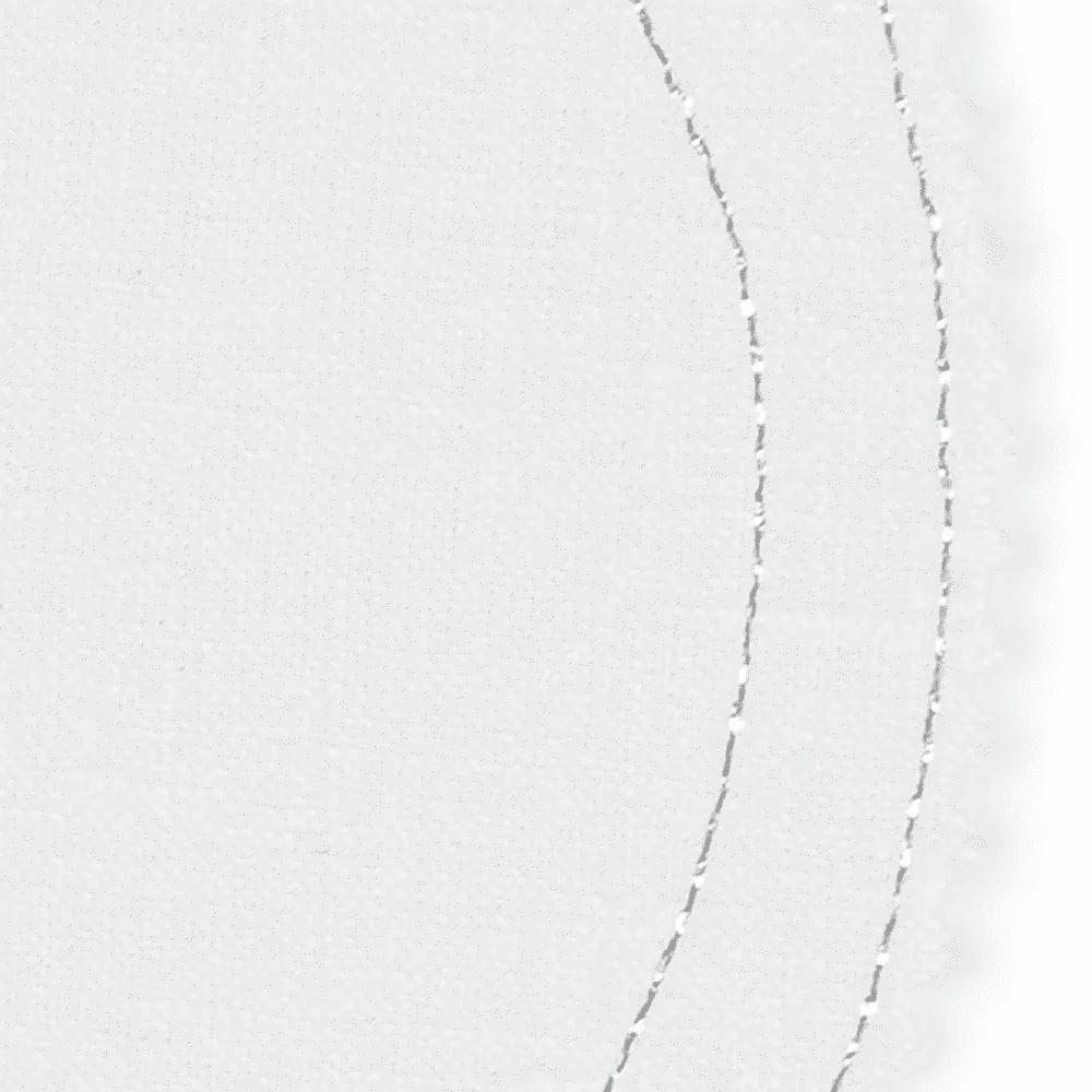 Lněné prostírání myška bílá se stříbrem 39x35cm