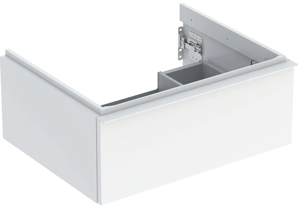 Geberit iCon - Umyvadlová skříňka, 59x25x48 cm, 1 zásuvka, lesklá bílá 502.310.01.1