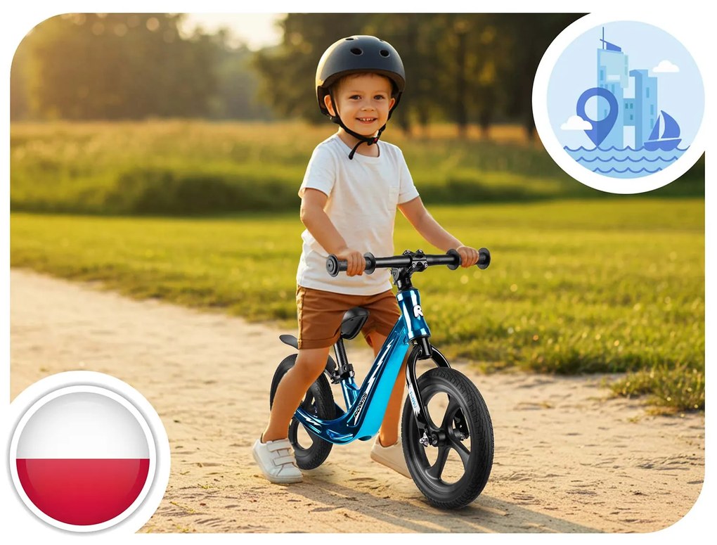 Balanční kolo Ricokids FUNNU pro děti s regulací výšky a odolným designem