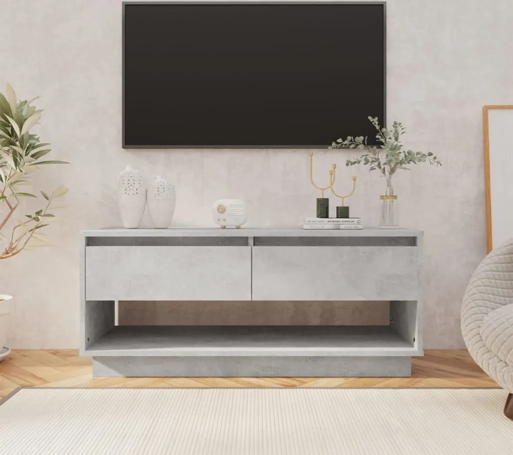 vidaXL TV skříňka 102 x 41 x 44 cm kompozitní dřevo [809488] Barva: šedá sonoma