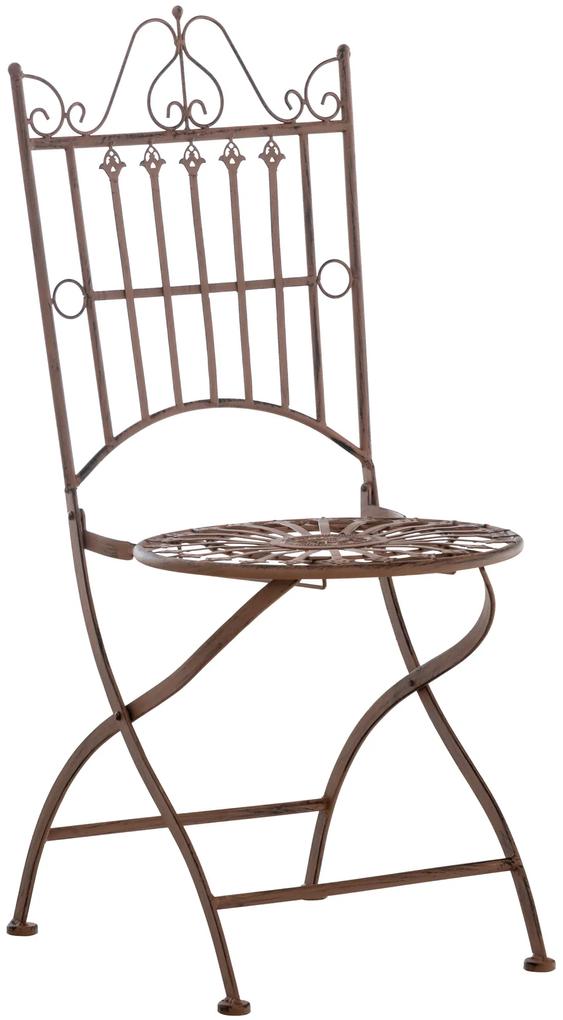 Kovová židle Sadao Barva  Hnědá antik