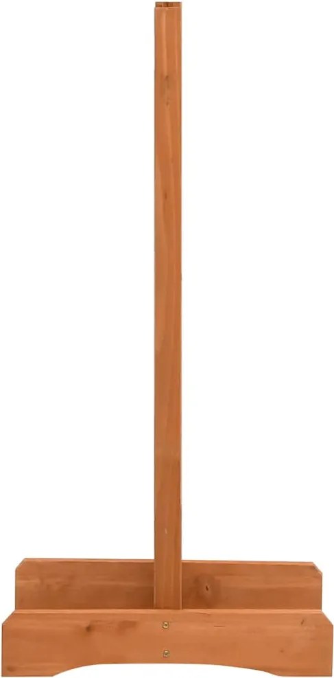 Zahradní trelážový plot oranžový 120 x 60 cm masivní jedle 314822