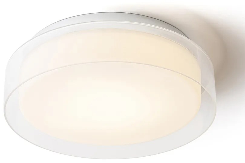 RENDL R13685 VENICE LED přisazené svítidlo, koupelnová IP44 čiré sklo/opálové sklo/chrom