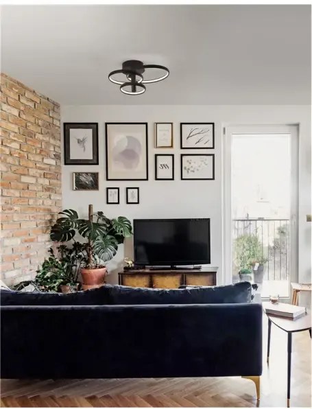 Stropní svítidlo LED se stmíváním Emil 45 černé