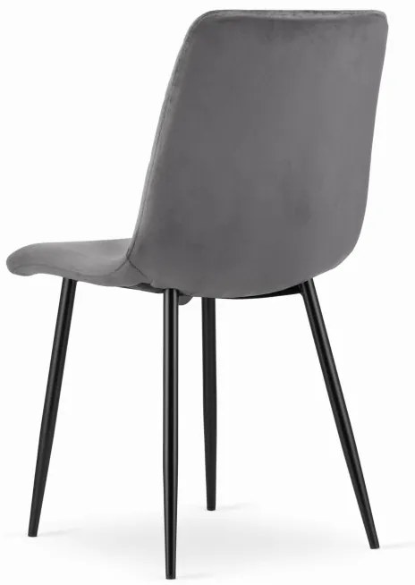 Set čtyř jídelních židlí TURIN - tmavě šedá (4ks)