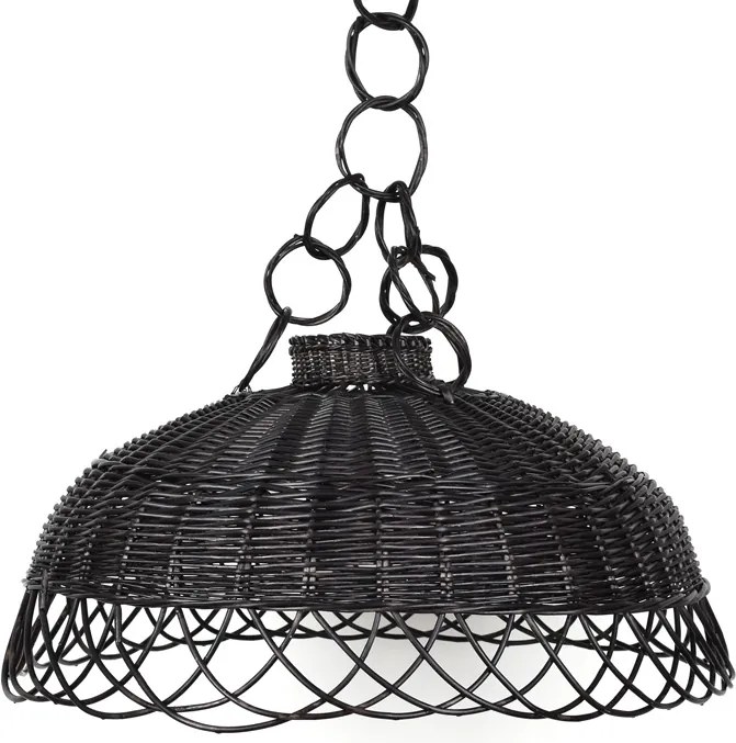 Lustr proutěný malovaný (stínítko) Luce III. průměr 45 x v.21/52(cm)