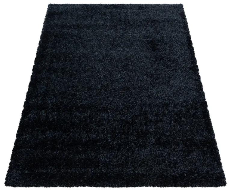 Ayyildiz koberce Kusový koberec Brilliant Shaggy 4200 Black - 160x230 cm