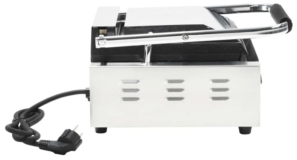 Panini gril z nerezové oceli s drážkami - 1800 W | 32x41x19 cm