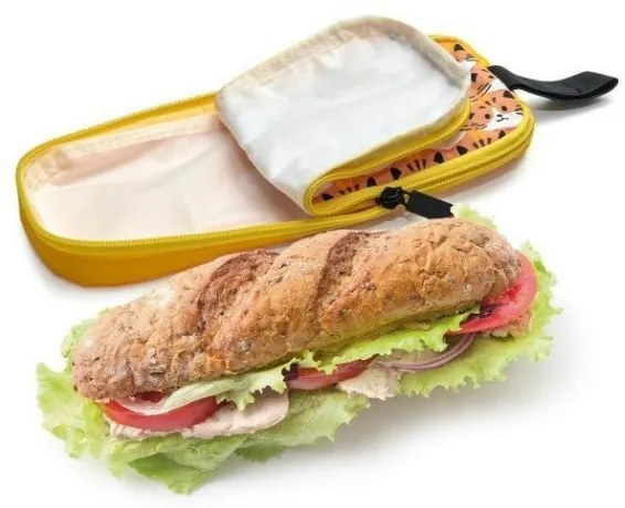 Iris Dětský termoobal na sandwich Zipper Roll - žlutý