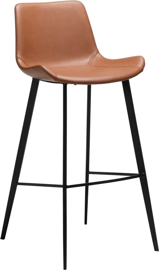 Koňakově hnědá barová židle (výška sedáku 74,5 cm) Hype – DAN-FORM Denmark