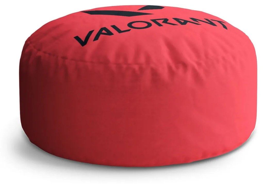 Sablio Taburet Circle VALORANT Red: 38x48 cm