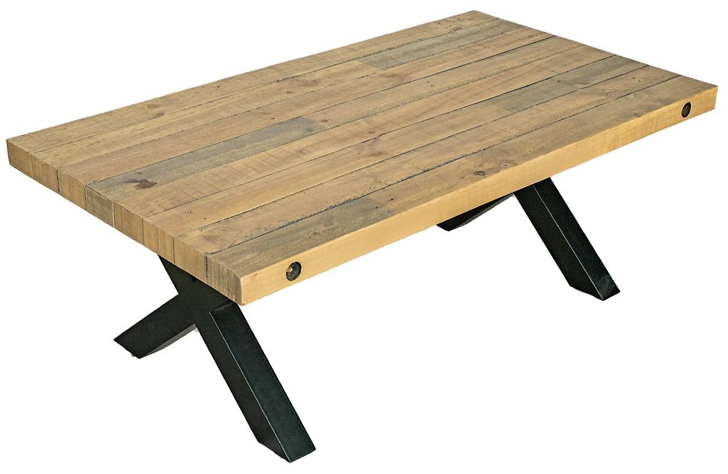 Noble Home Přírodní konferenční stolek Moxoer masivního z borového dřeva, 120 cm