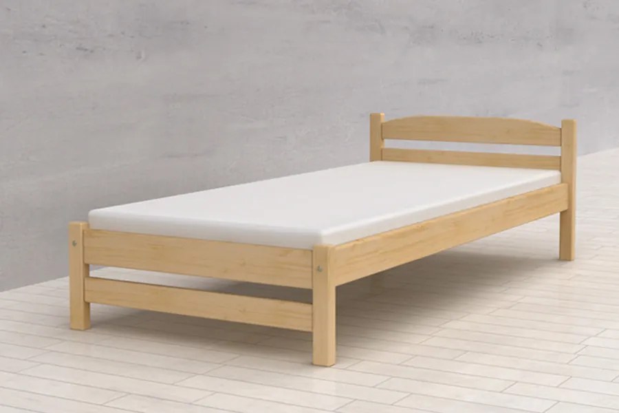 Via-nábytek Postel BART masiv borovice 120 x 200 Povrchová úprava postele: Bílá