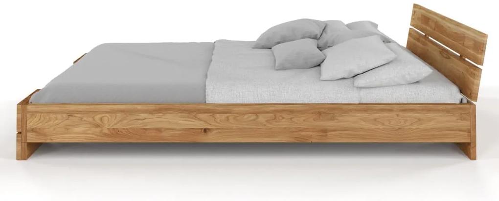 Dubová postel Sandemo, Dub přírodní, 140x200 cm