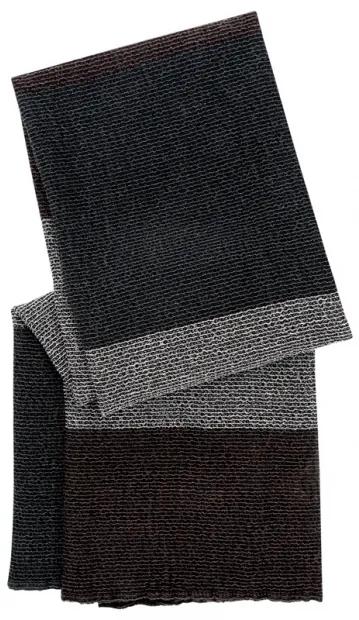 Ručník Terva, černo-šedo-hnědý, Rozměry  85x180 cm Lapuan Kankurit