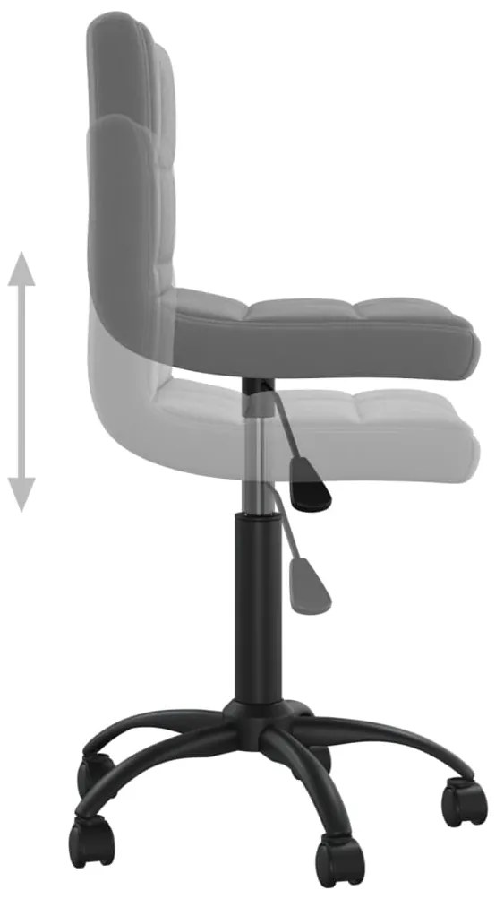 vidaXL Marketos Otočná jídelní židle tmavě šedá samet