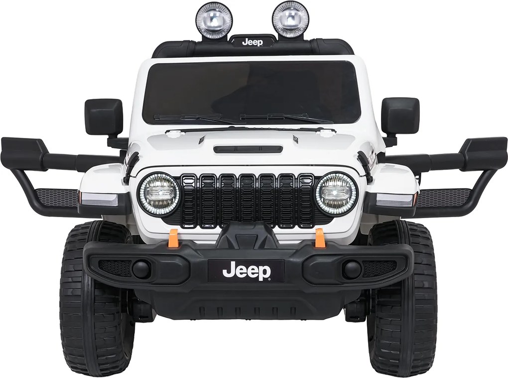 Ramiz Jeep Wrangler Rubicon LIFT elektrické autíčko pro děti bílé
