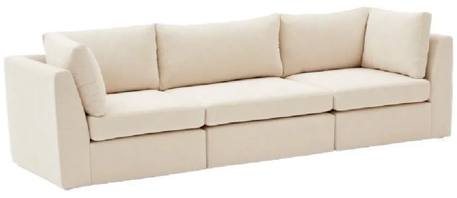 Hanah Home Třímístná pohovka MOTTONA krémová 270 cm