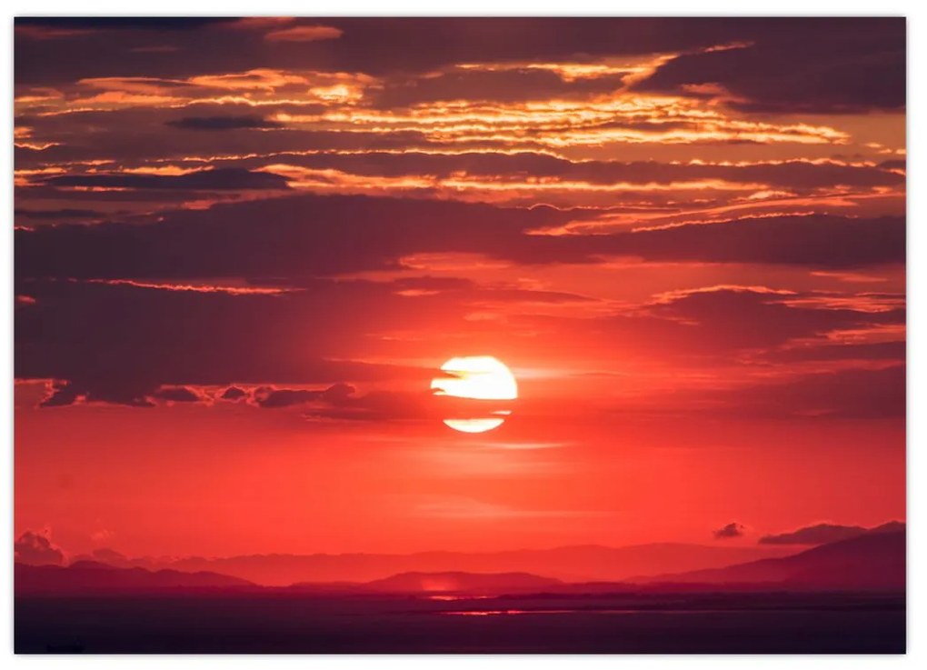 Obraz barevného slunce (70x50 cm)