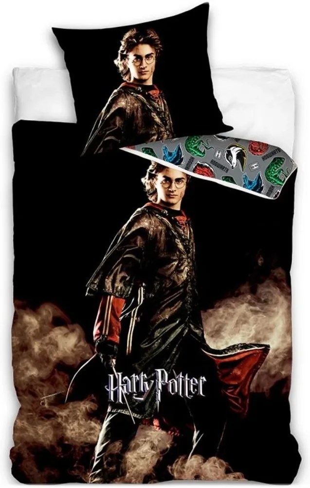 Bavlněné ložní povlečení Harry Potter – motiv Ohnivá zkouška - 100% bavlna Renforcé - 70x90 cm + 140x200 cm
