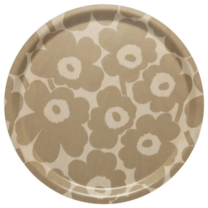 Podnos Mini Unikko 31cm, hnědo-béžový