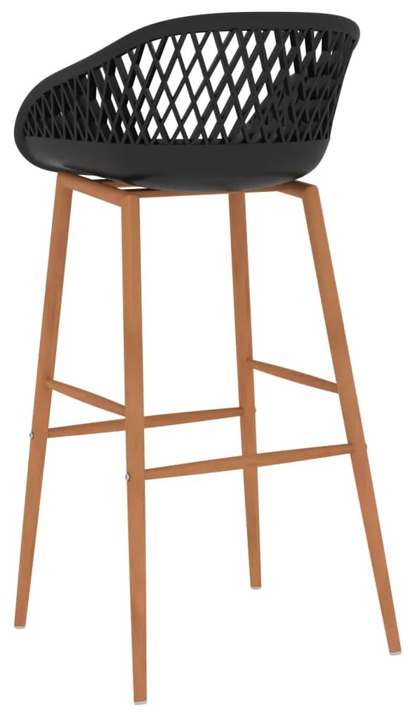 Barové židle 4 ks černé,  248164