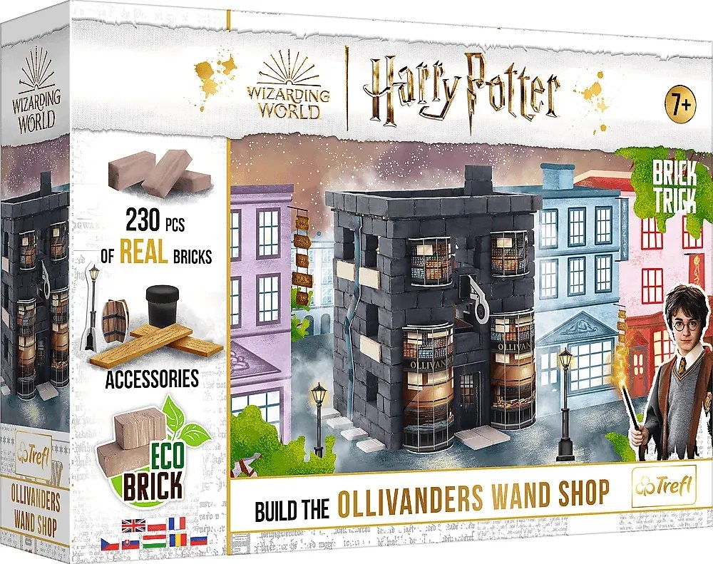 Trefl brick trick harry potter: ollivanderův obchod s hůlkami m 230 dílů