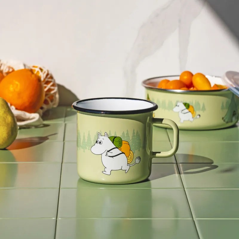 Hrnek Moomin Campers 0,55l, smalt / zelený