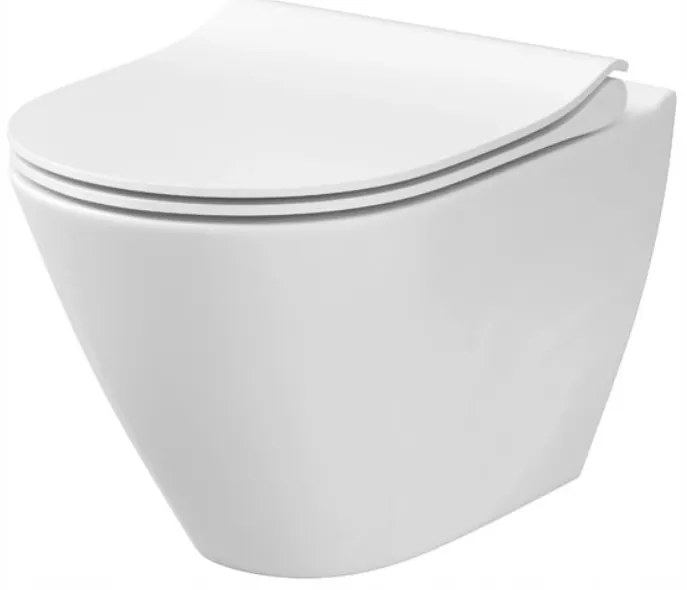 Cersanit City Oval CleaOn, závěsná wc mísa bez sedátka, bílá, K35-025