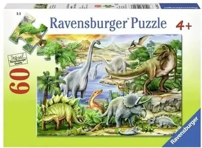 Ravensburger - Puzzle - Prehistorický život / 60 dílků / od 4 let