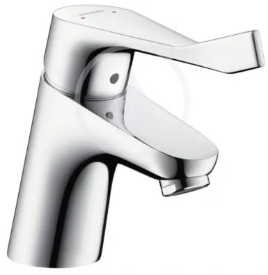 Hansgrohe Focus E2 - Páková umyvadlová baterie 70 s odtokovou soupravou s táhlem a prodlouženou rukojetí, chrom, 31910000