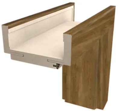 Obložková zárubeň DRE 60 cm pro tloušťku stěny 8-10,5 cm levá O1DPL60L