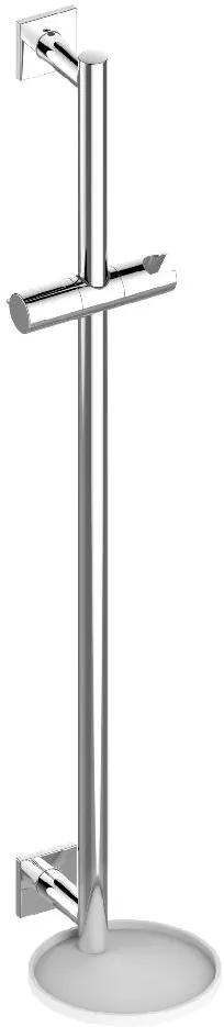 Keuco IXMO - Sprchová tyč 86 cm, s poličkou, chrom/bílá 59585010922
