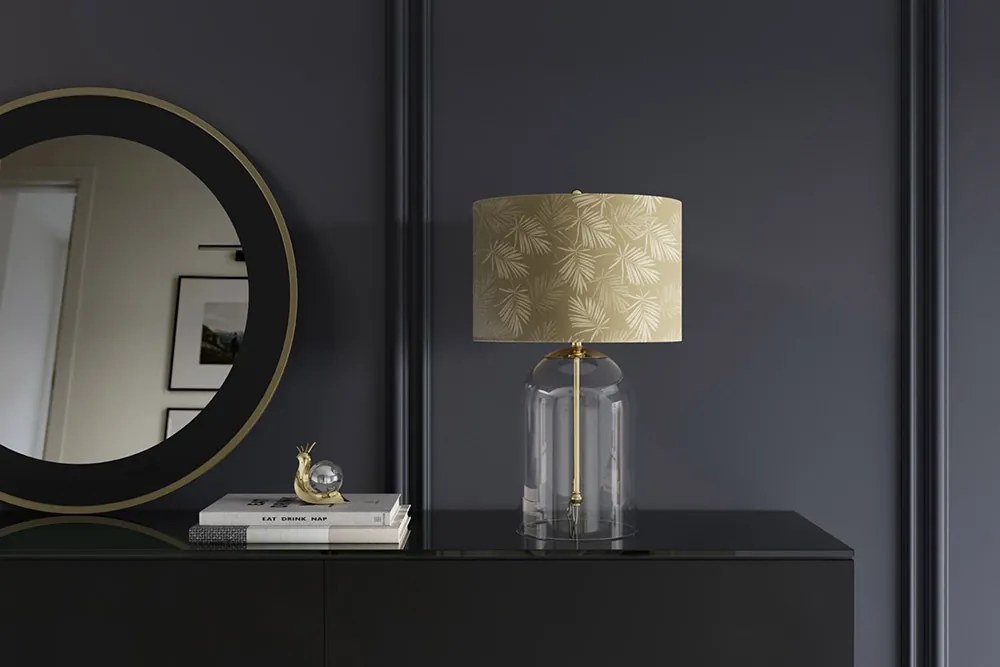 Designová stolní lampa Gellert 47 cm zlatá