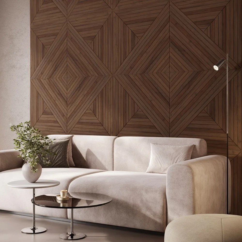 Látkové akustické panely v sadě 2 ks 60x60 cm Medium Timber II – Styler