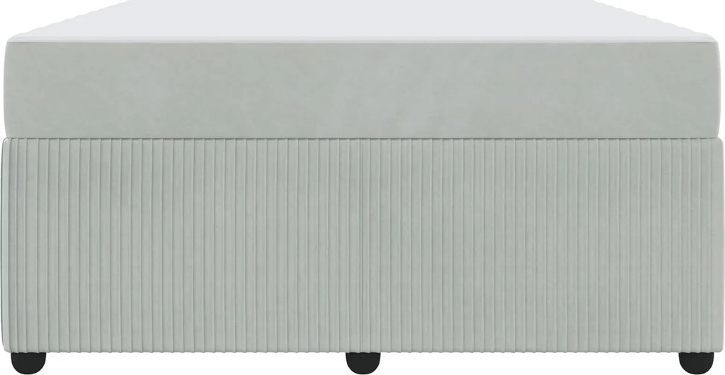 Rám postele Světle šedá 160 x 200 cm textil 3398412
