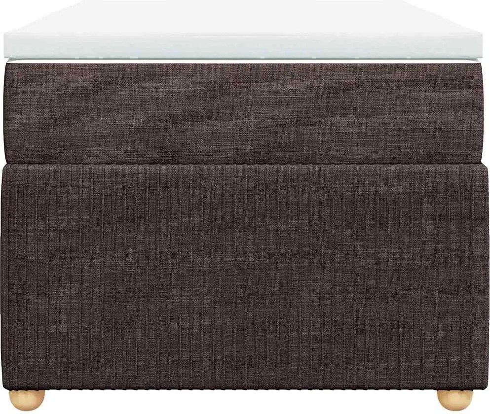 Box spring postel s matrací tmavě hnědá 80x200 cm textil 3285528