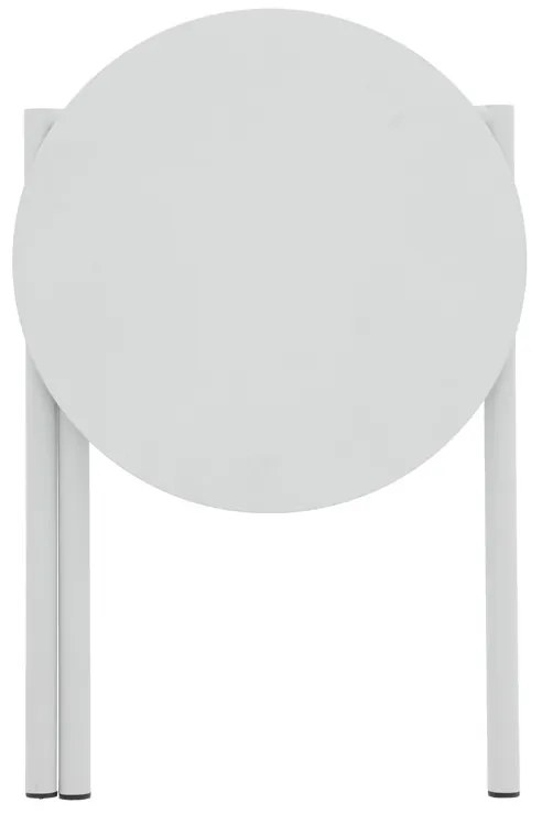 Zone Denmark Kovová skládací židle Disc Soft Grey