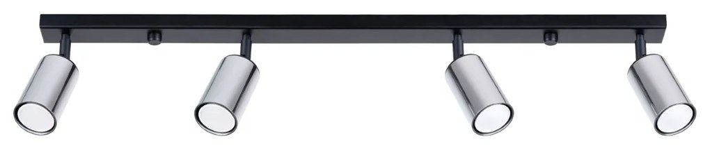 Sollux Lighting Stropní svítidlo WINX 4L černé/chromové