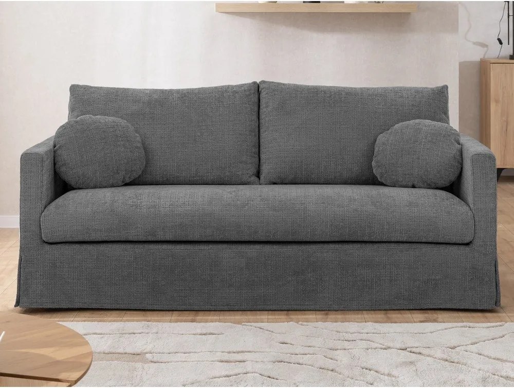 Tmavě šedá pohovka 195 cm Paphos – Ropez