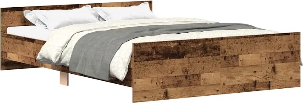 Rám postele bez matrace Staré dřevo 150x200cm Technické dřevo 3328745