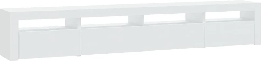 TV skříňka s LED osvětlením bílá 240x35x40 cm 3152722