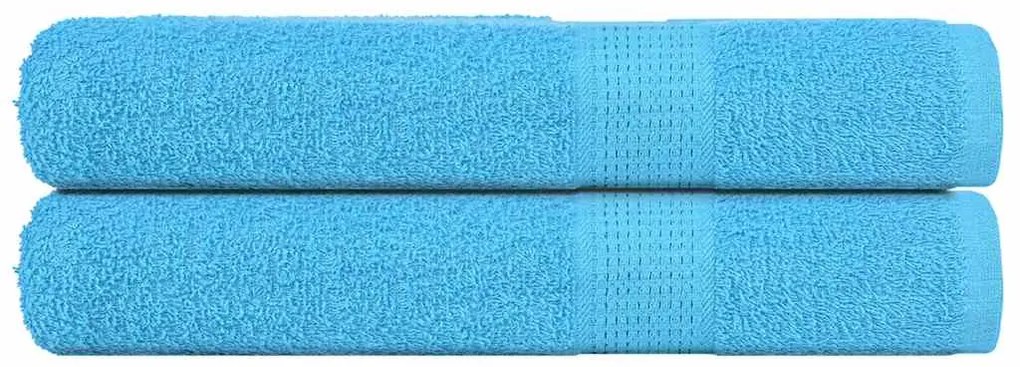 Saunové osušky FROGN 2 ks tyrkysové 80x200 cm 360 g/m² 136983