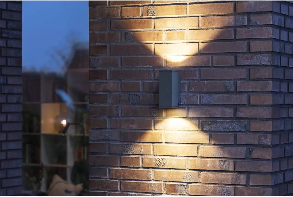 LA 1003418 ENOLA SQUARE UP/DOWN S Outdoor, nástěnné LED svítidlo, antracitové - BIG WHITE (SLV)