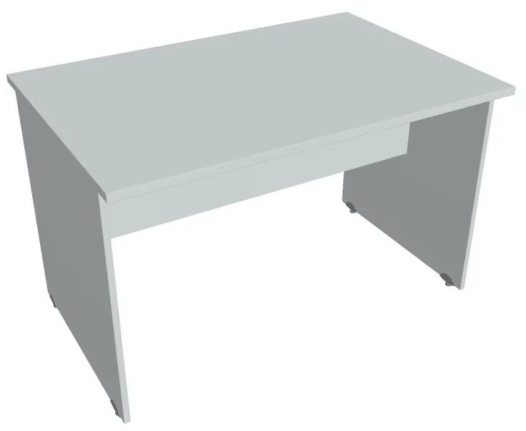 Stůl jednací rovný 120 cm - Hobis Gate GJ 1200 Dekor stolové desky: šedá, Dekor lamino podnože: šedá
